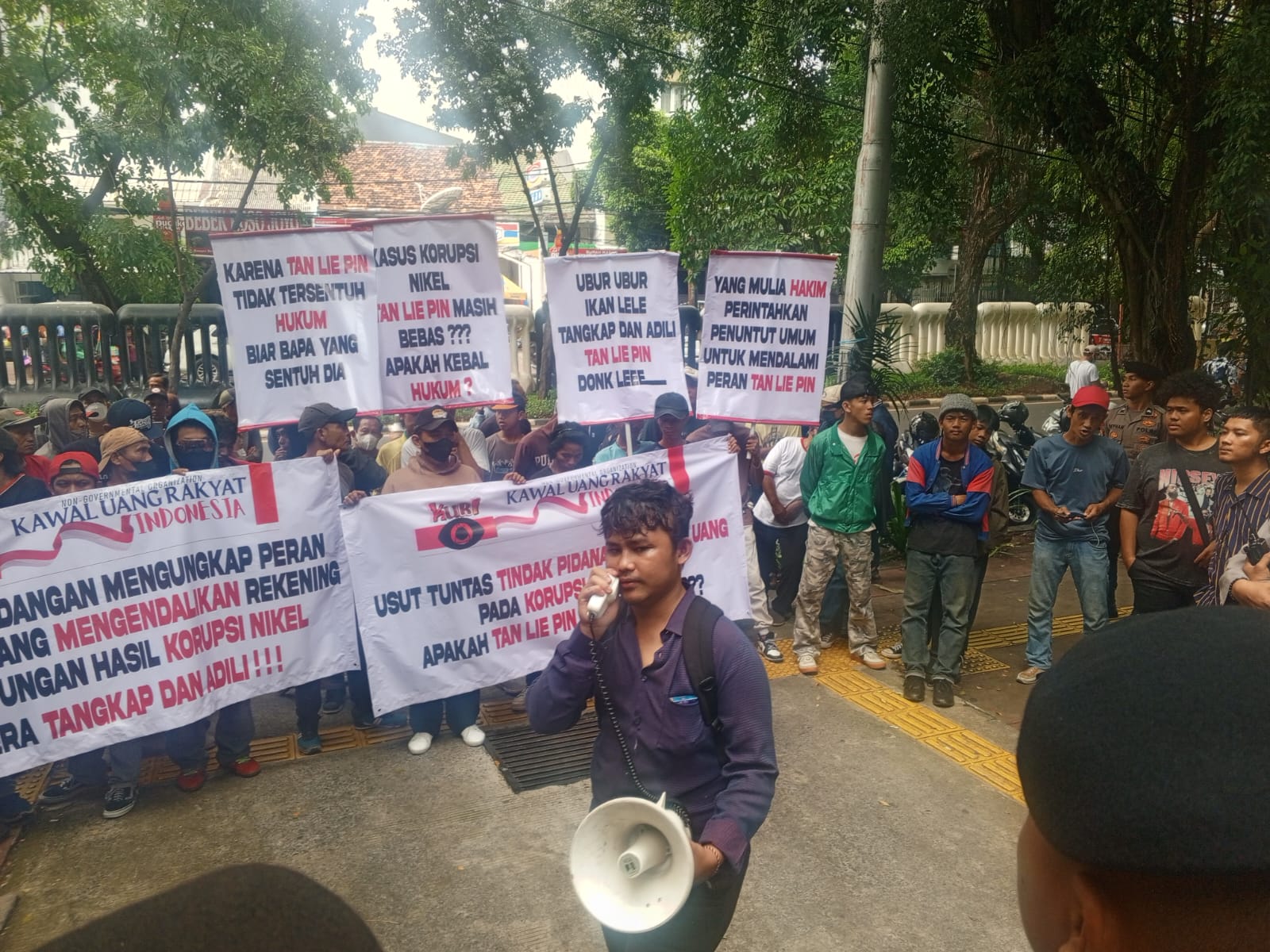 Demo di PN Jakpus, KURI Minta Nama Tan Lie Pin Diperiksa dalam Kasus ...
